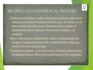 UNIT-2 iapm fundamental versus technical analysis | PPTX