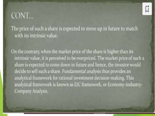 UNIT-2 iapm fundamental versus technical analysis | PPTX