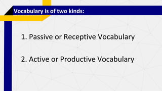 Dr. STN ENGLISH METHOD SEM 3 unit-2 ii Teaching of Vocabulary B.ED .pptx