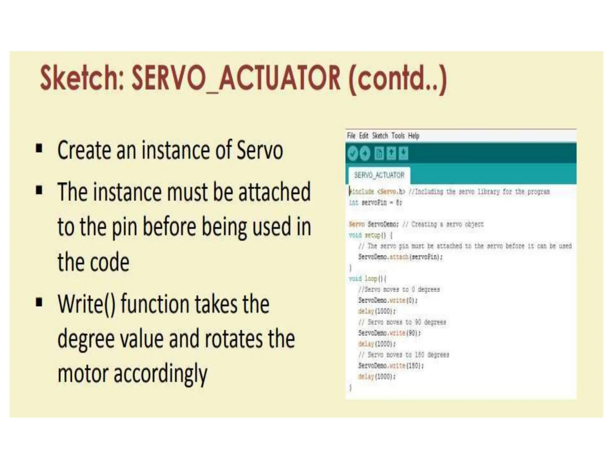 Unit 2 Integration Of Sensors Actuators With Arduino Pptx