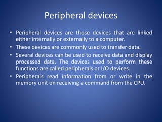 Peripheral Devices | PPTX