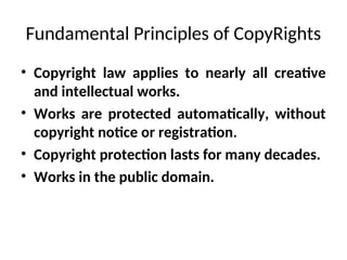 Introduction to Copy Rights Introduction | PPT