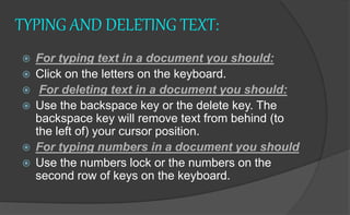 Unit-2 keyboarding skills PowerPoint Presentation.pptx