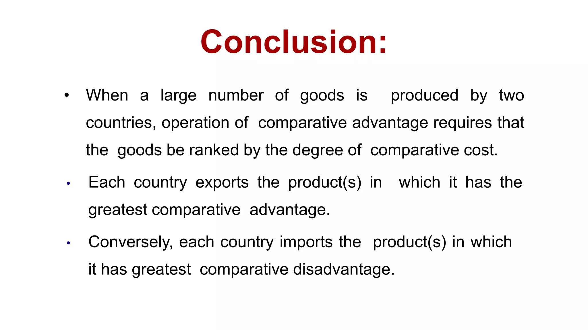 Unit- 2 Lecture-3 (comparative advantage theory) | PPTX