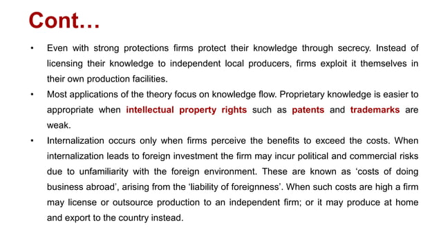 Unit 2 Lecture 7 International Investment Theory Part 2
