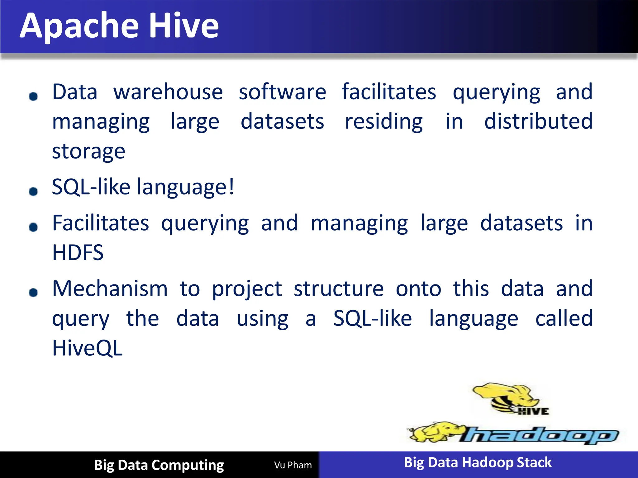 What Is Apache Hadoop And Its Ecosystem Ppt