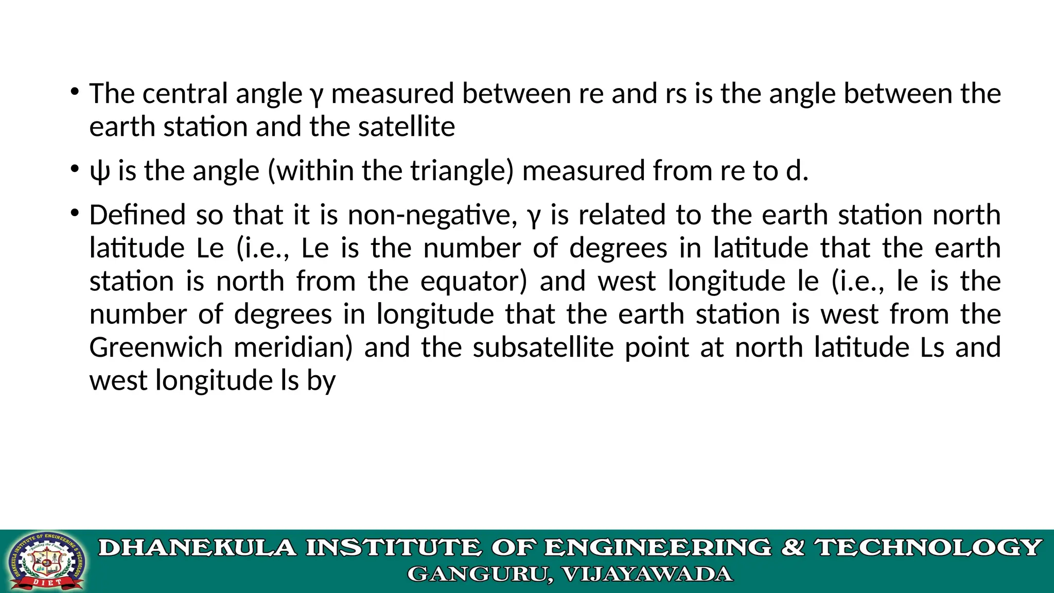 Unit-2 Look Angle Determination.ppt inSC | PPT