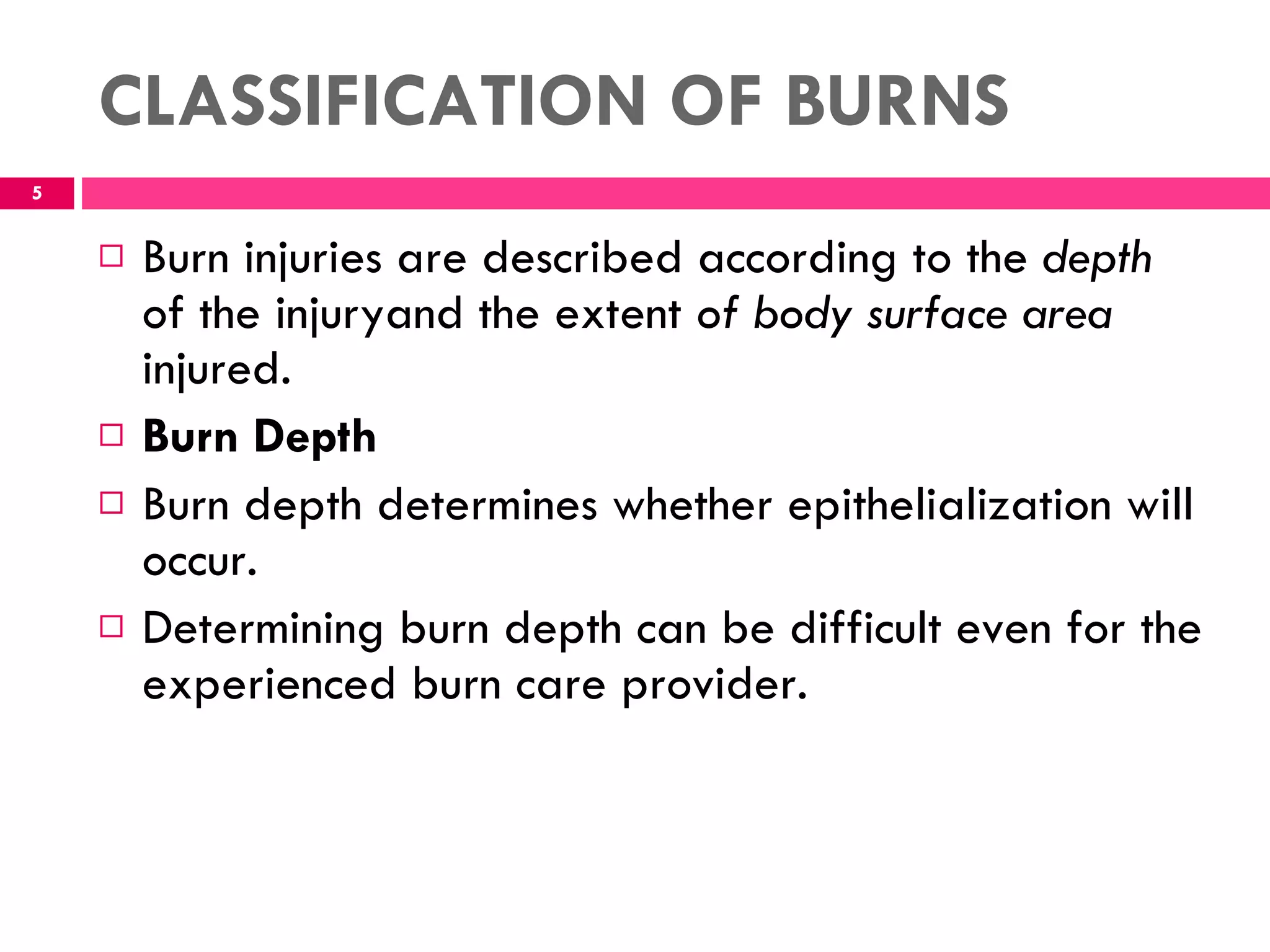 Unit 2 management of patients with burn | PPT