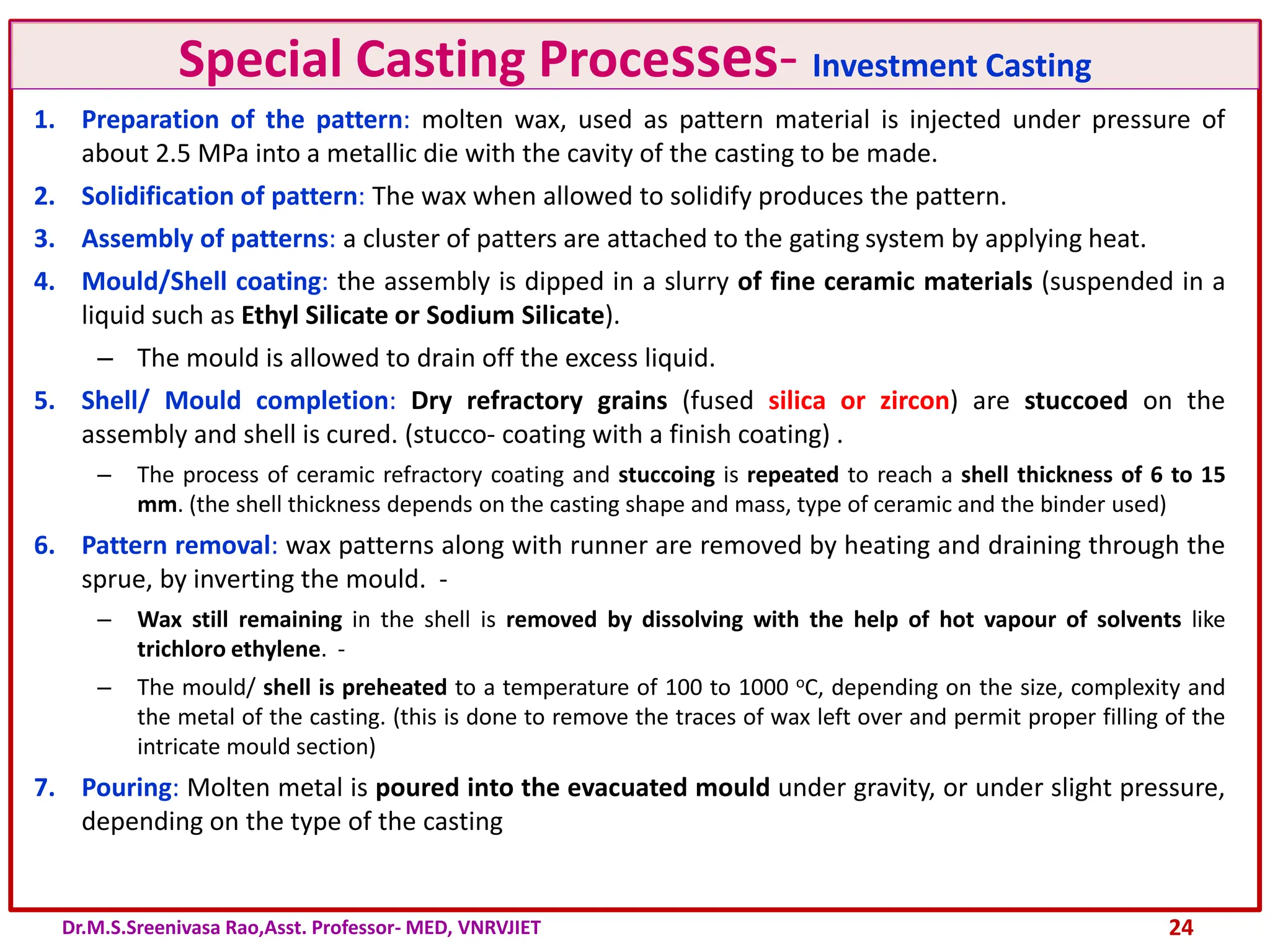 UNIT-2 MCT - Special casting processes.pptx