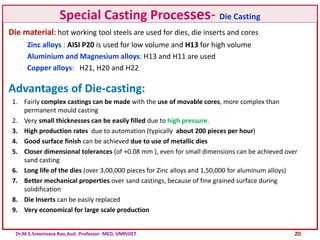 UNIT-2 MCT - Special casting processes.pptx | Business and Finance