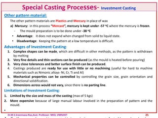 UNIT-2 MCT - Special casting processes.pptx | Business and Finance