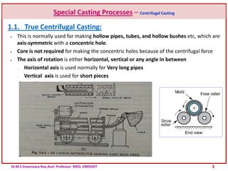 UNIT-2 MCT - Special casting processes.pptx | Business and Finance