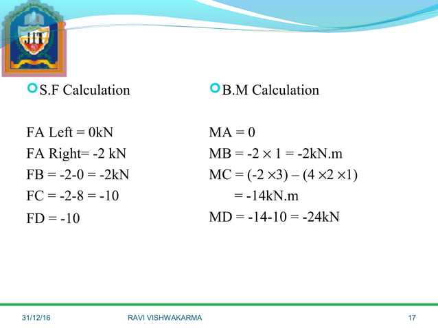 SFD & BMD | PPT | Physics | Science