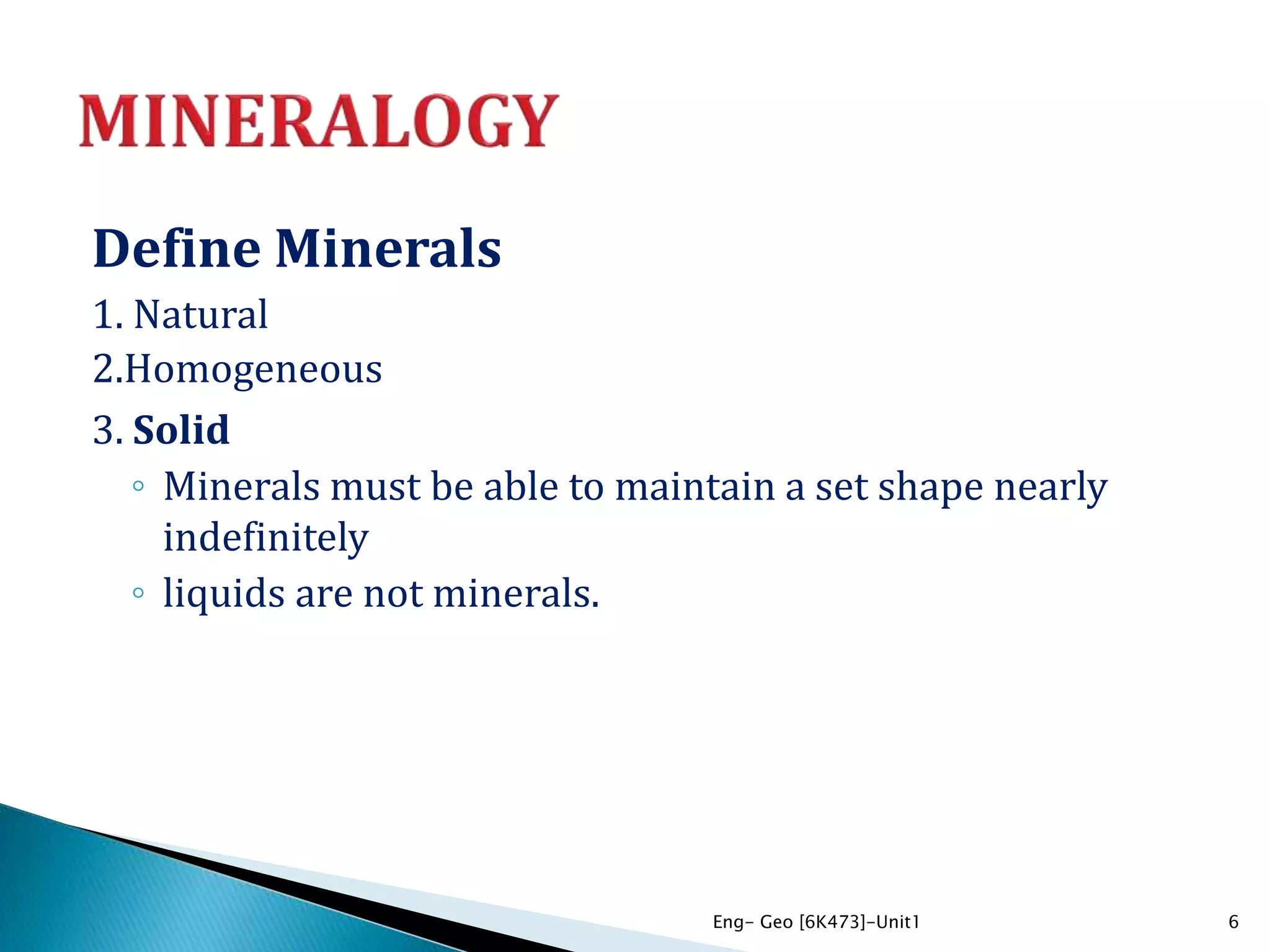 MINERALOGY | PPTX