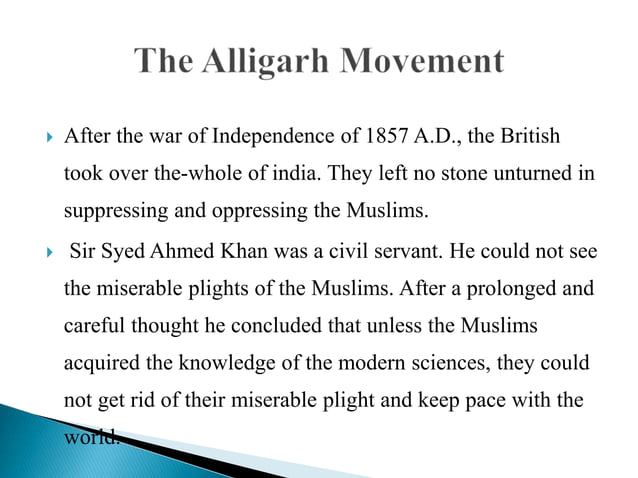 Unit 2 muslim educational movement in indo-pak | PPTX