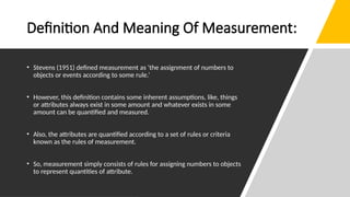 Measurement and ethics in Psychological studies | PPTX