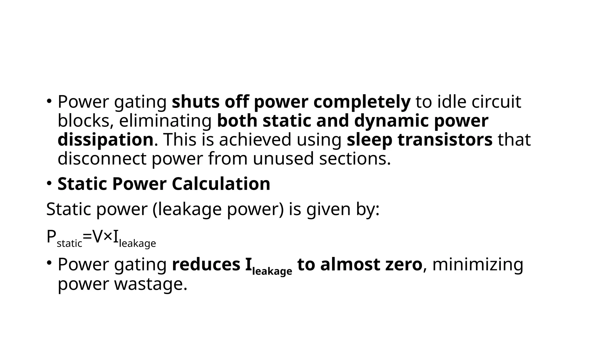 Power Management ,types of system, power gating , clock gating | PPT