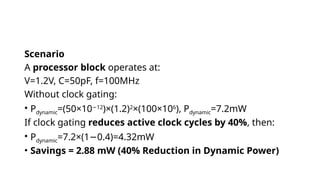 Power Management ,types of system, power gating , clock gating | PPT