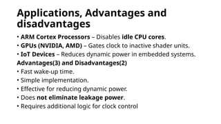 Power Management ,types of system, power gating , clock gating | PPT