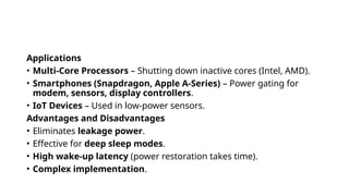 Power Management ,types of system, power gating , clock gating | PPT