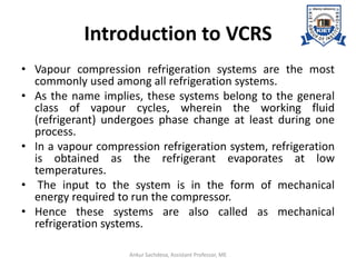 Performance Enhancement of a simple VCR Cycle | PDF