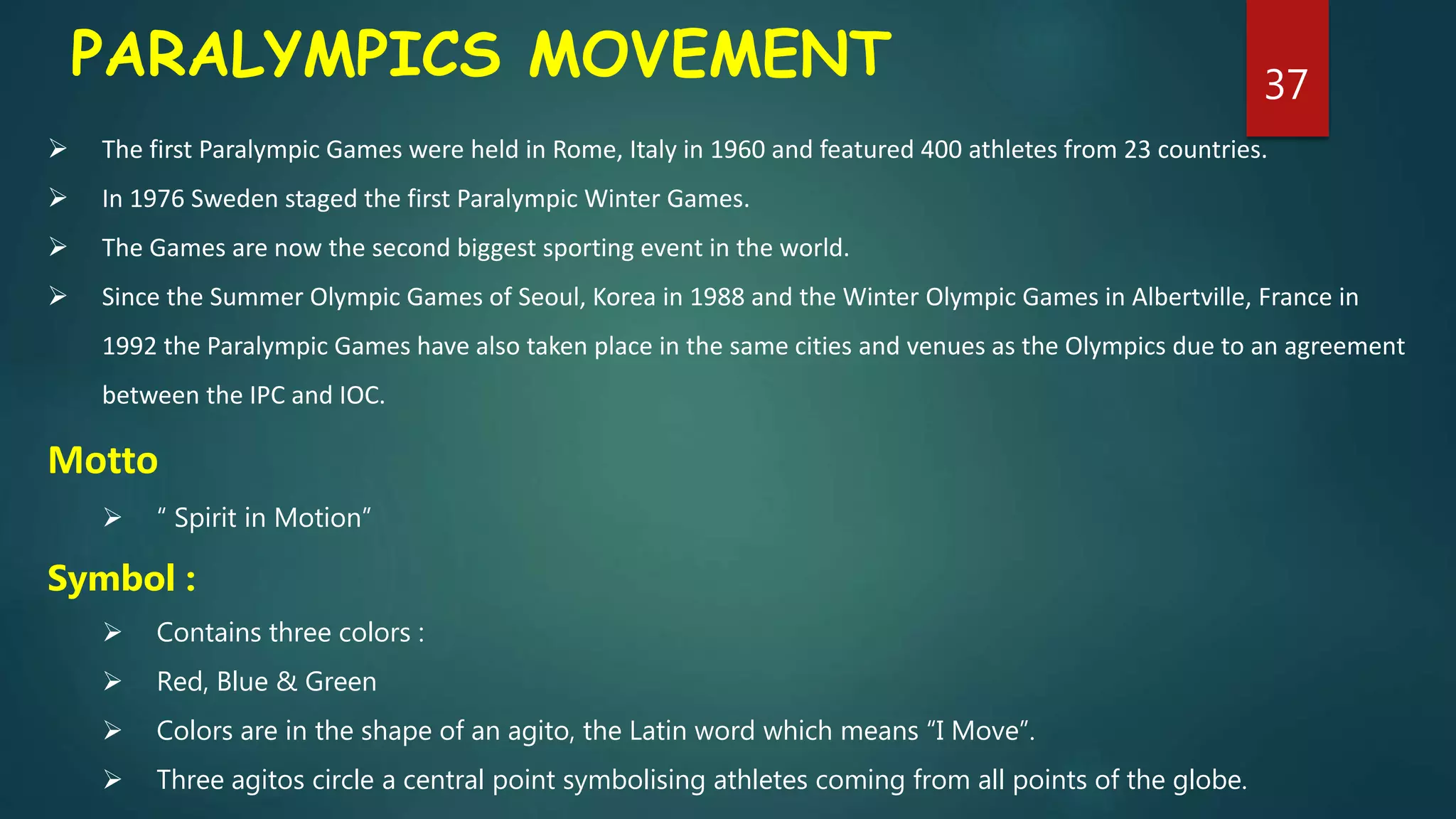 UNIT - 2 Olympic Movements | PPTX