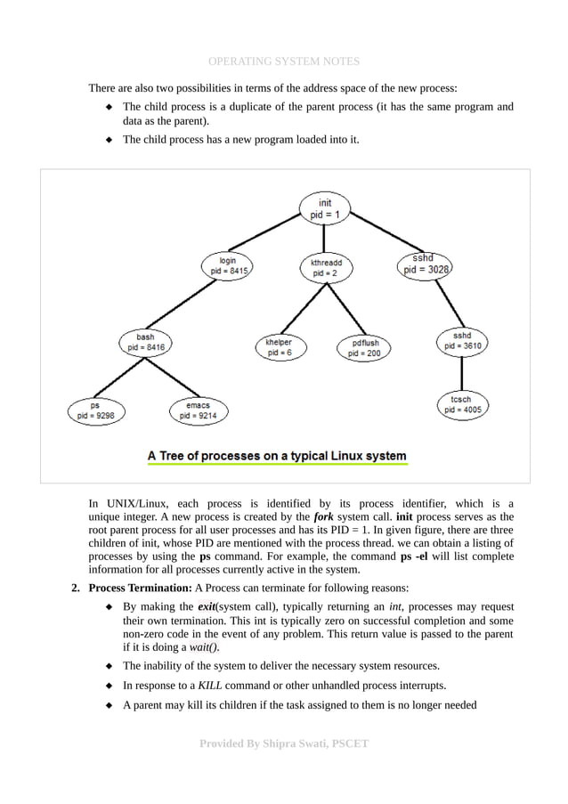 Operating System-Concepts of Process | PDF