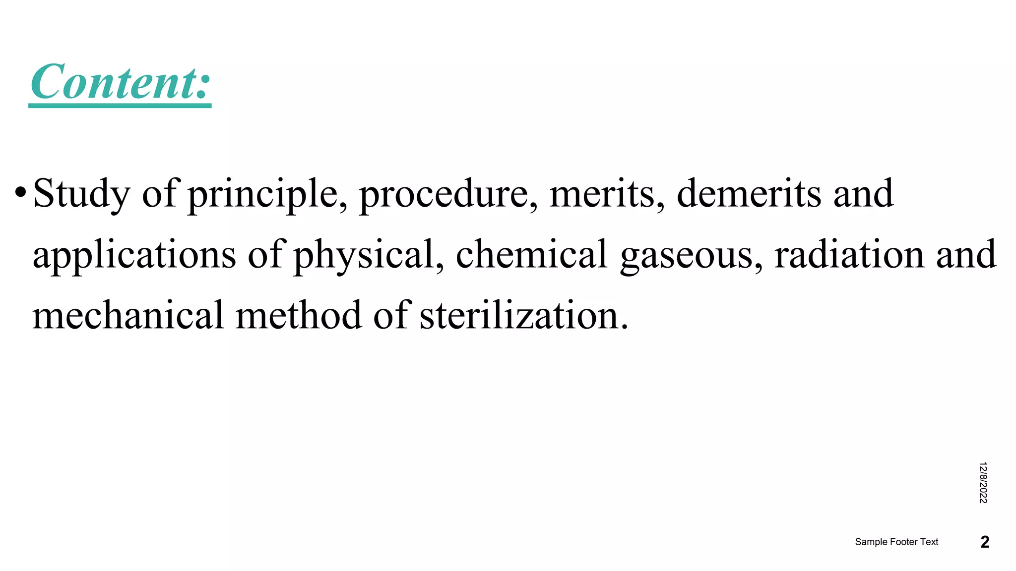 Study of principle, procedure, merits, demerits and applications of ...
