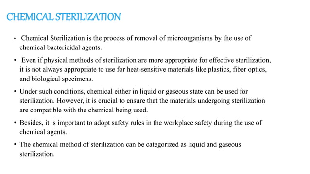 Study of principle, procedure, merits, demerits and applications of physical, chemical gaseous ...
