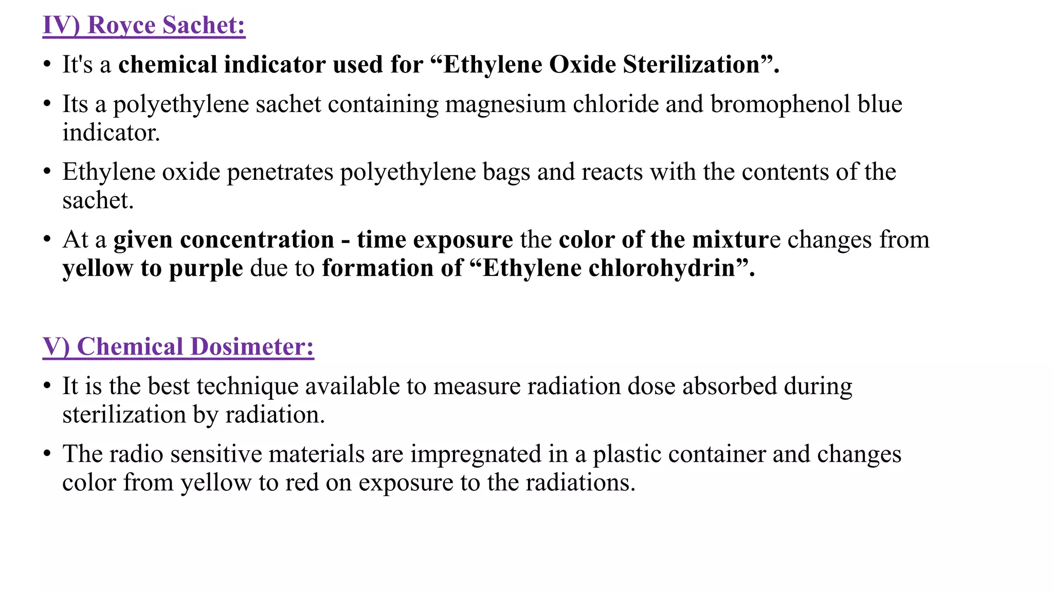 Evaluation of the efficiency of sterilization methods. Sterility indicators | PPTX
