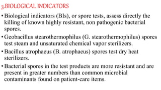 Evaluation of the efficiency of sterilization methods. Sterility ...