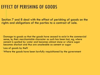 Sale of Goods act , Buyer and Seller rights | PPTX