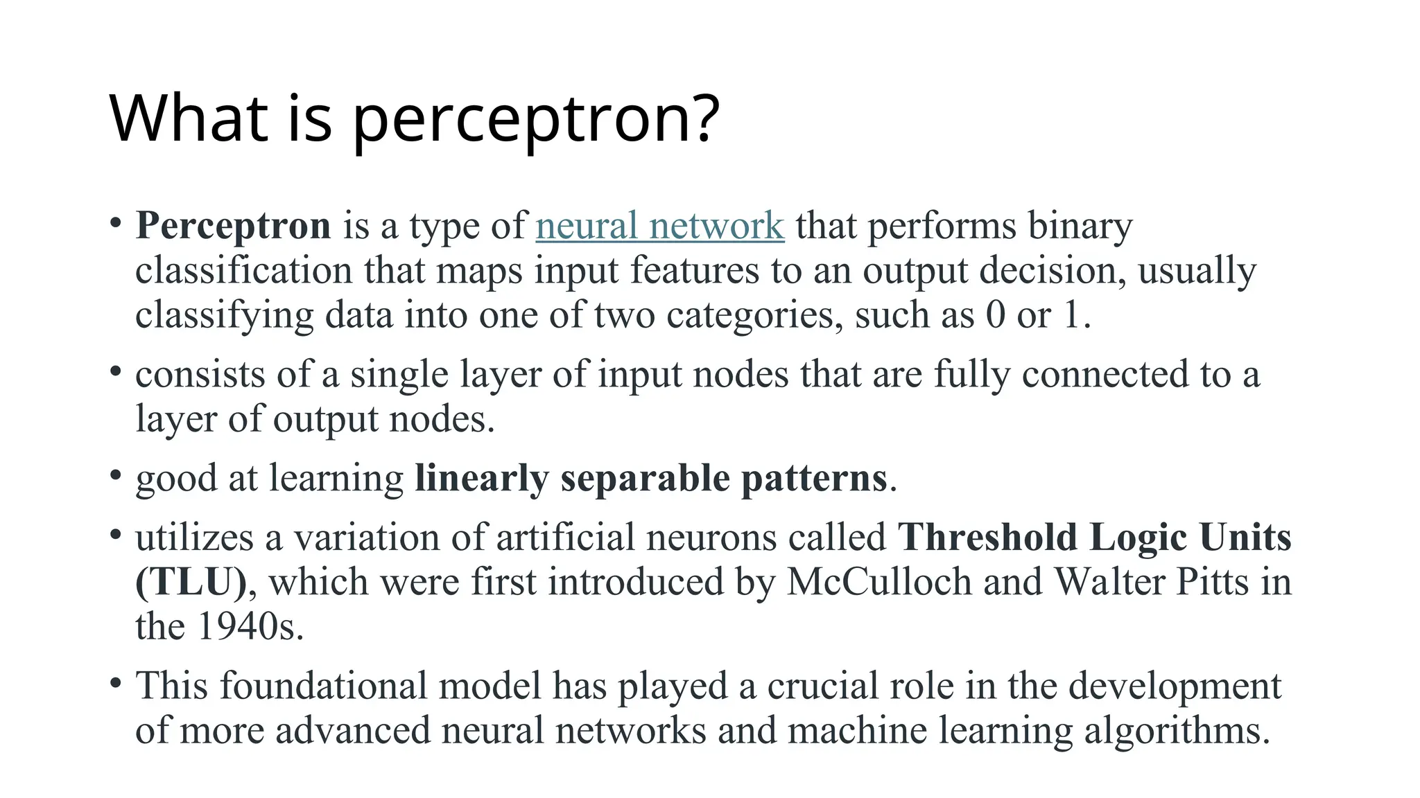 artificial neural networks Unit-2 Perceptron.ppt