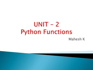 UNIT- 2 PPDS R20.pptx