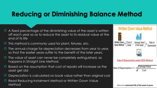 UNIT- 2 PPT DEPRICIATION.pptx Basic accounts | PPTX