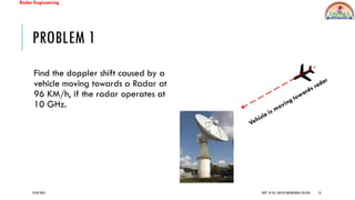 CW RADAR, FMCW RADAR, FMCW ALTIMETER, AND THEIR PARAMETERS | PDF