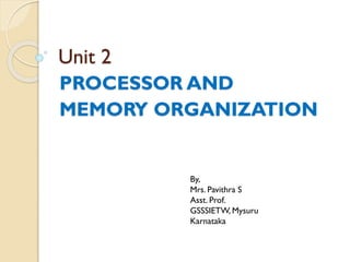 Unit 2 processor&memory-organisation | PDF
