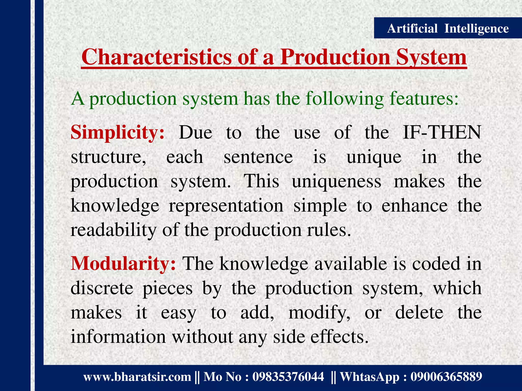 Production System in AI | PDF