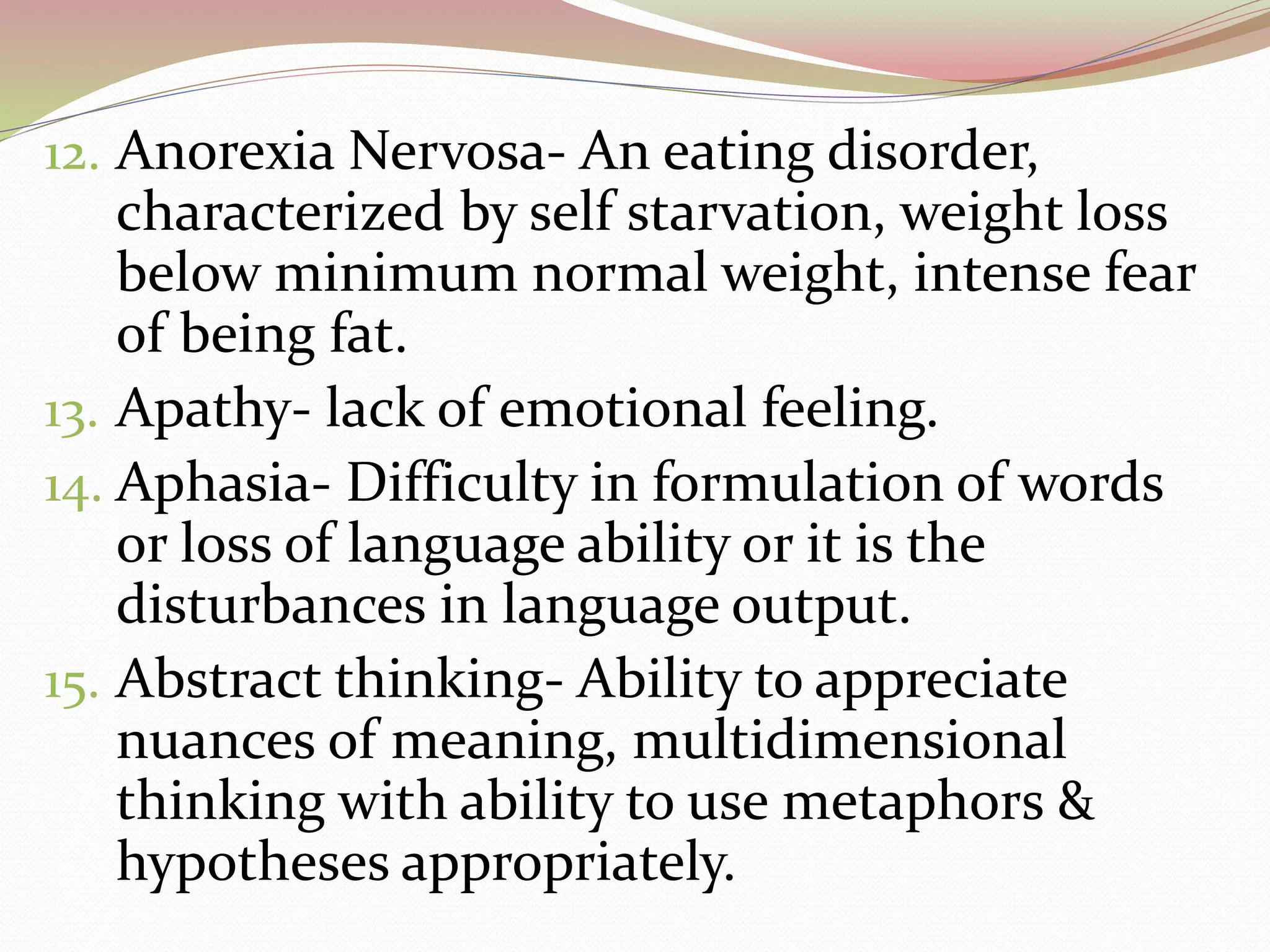 Unit-2 Psychiatric terminology.pptx | Brain and Nervous System ...