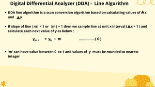 Unit-2 raster scan graphics,line,circle and polygon algorithms | PDF
