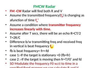 UNIT-2 RE-CW AND FREQUENCY MODULATED RADAR.pptx