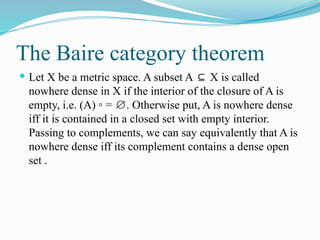 Unit -2 Real Analysis that explain the subspace, interior and closed set | PPT