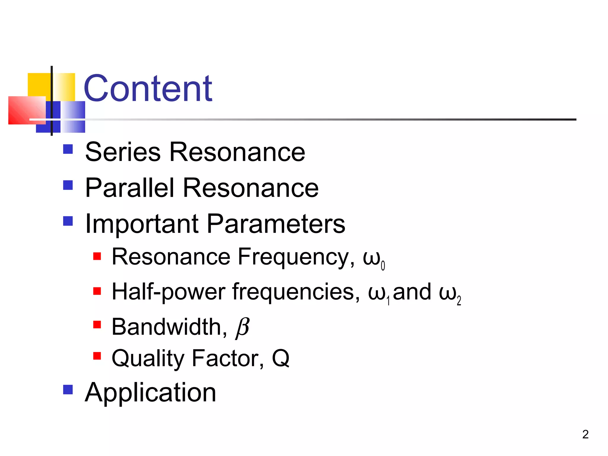 Unit 2 resonance circuit | PPT