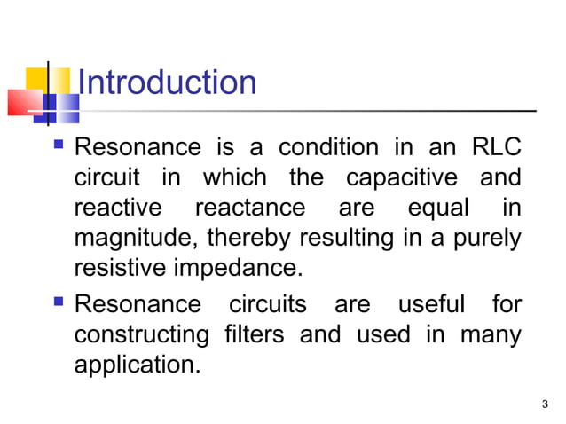 Unit 2 resonance circuit | PPT
