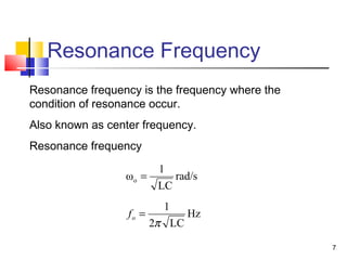 Unit 2 resonance circuit | PPT