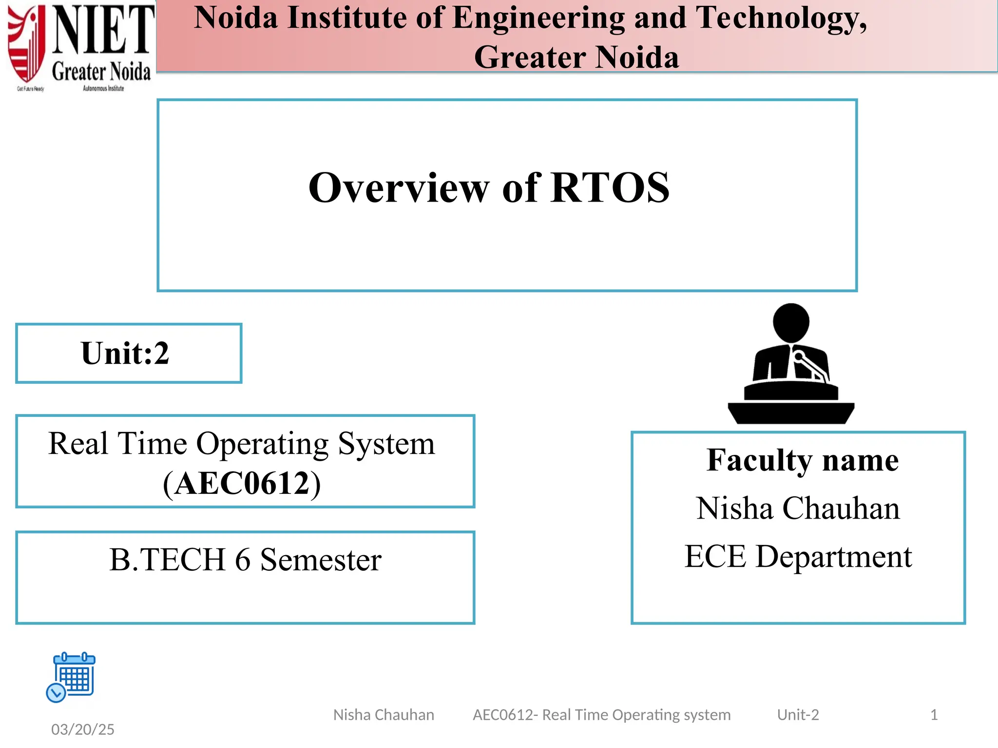 UNIT -2 Real Time Operating System for VLSI.ppt