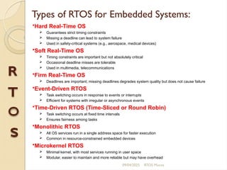 Real Time Operating System Programming Microcontroller OS -II | PPTX