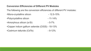 Solar energy PV cells | PPT