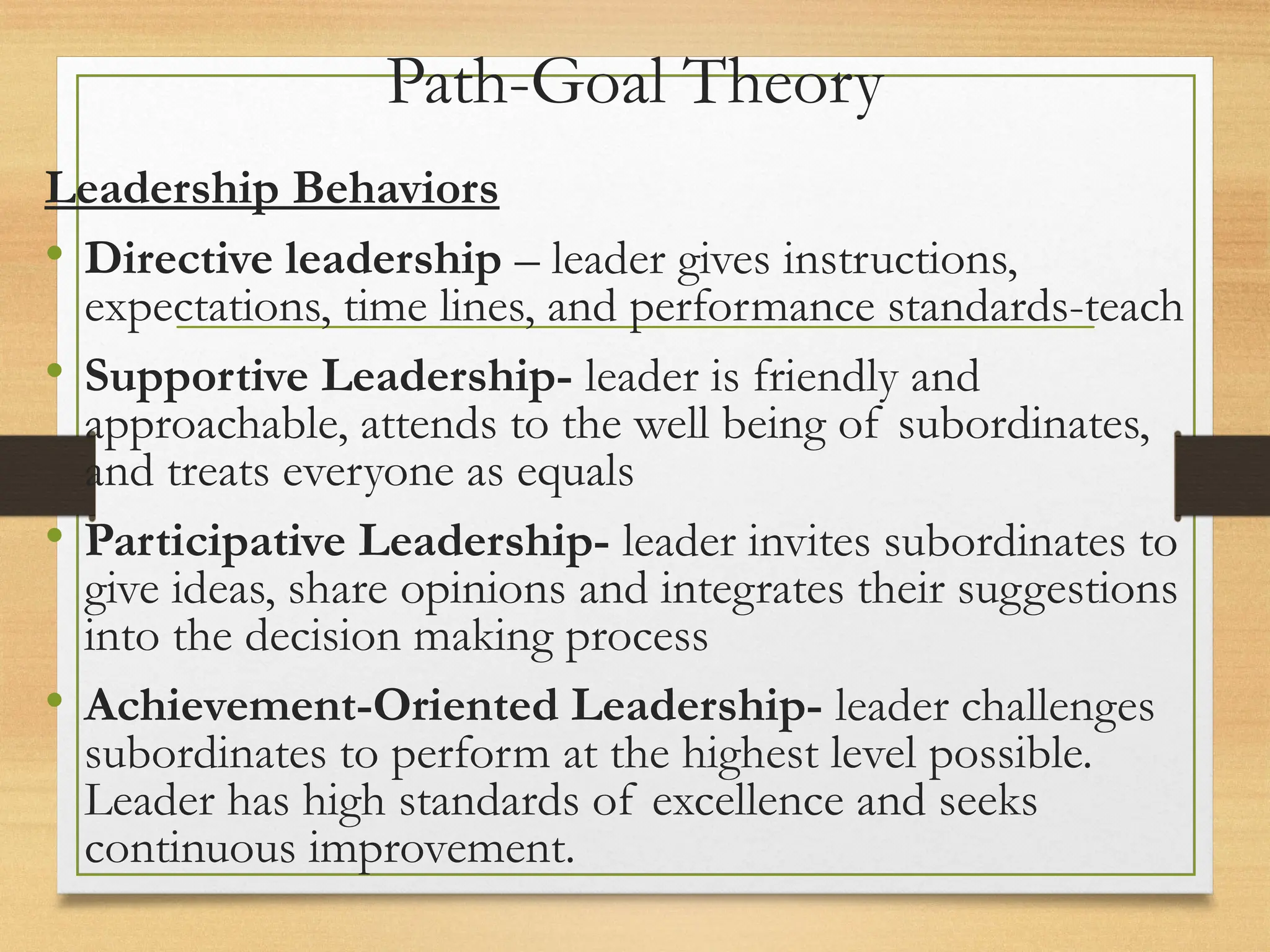 Unit-2 Theories of leadership.ppt.... Unit 2 | PPT