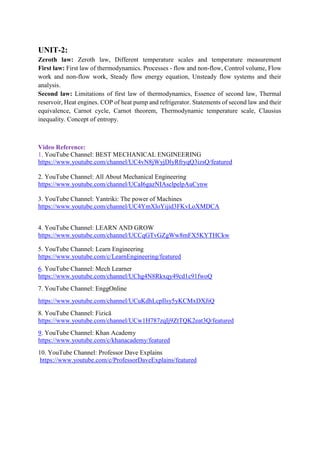 Unit 2: BASIC MECHANICAL ENGINEERING by varun pratap singh | PDF